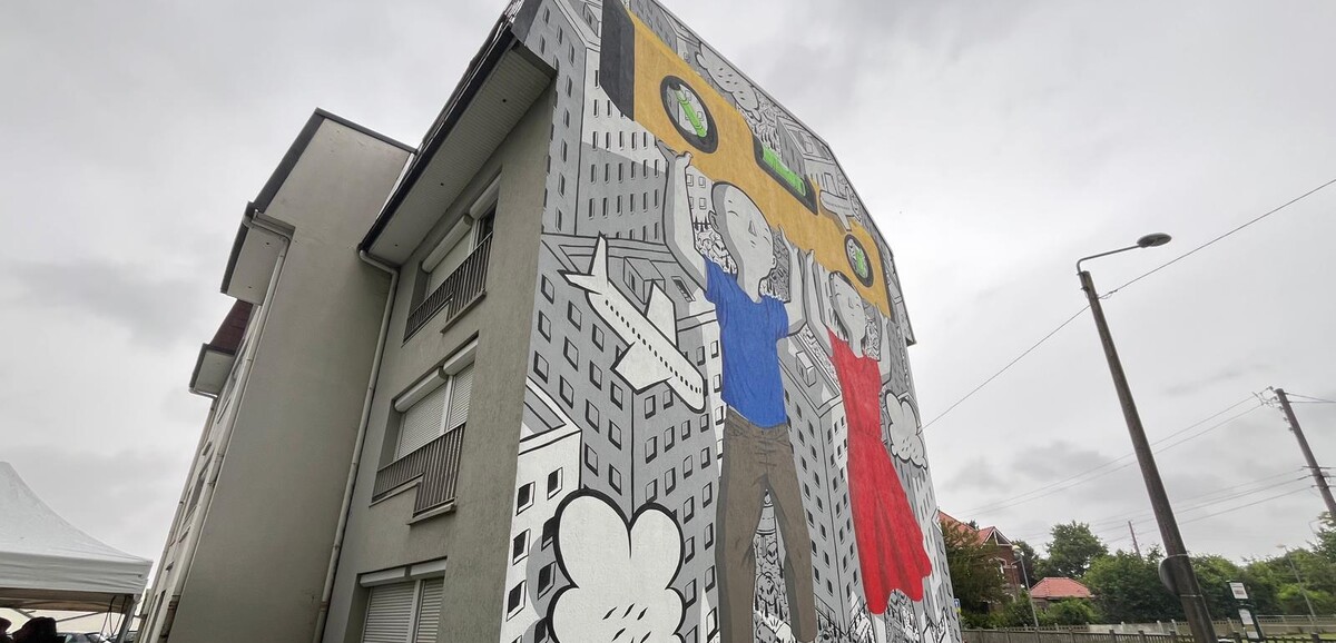 L'artiste international Millo dévoile une fresque géante à Bully-les-Mines